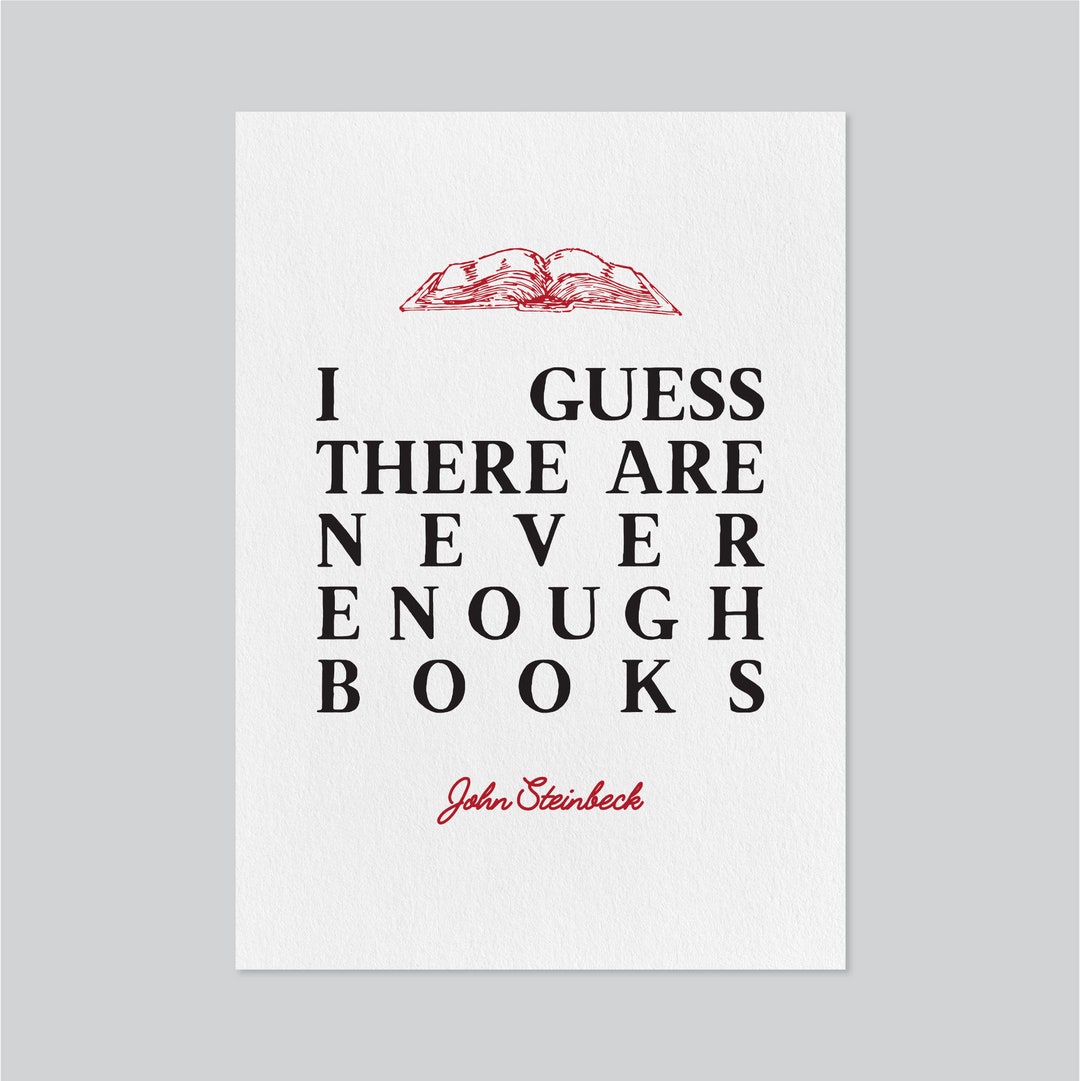 John Steinbeck Quote | A4 | A5 | Art Print | Bookish Gifts - Etsy