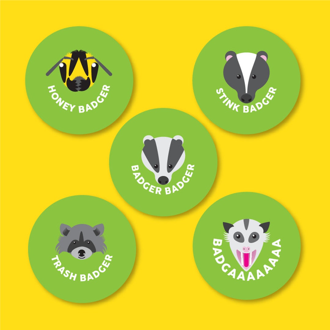 Badger Badges - Etsy
