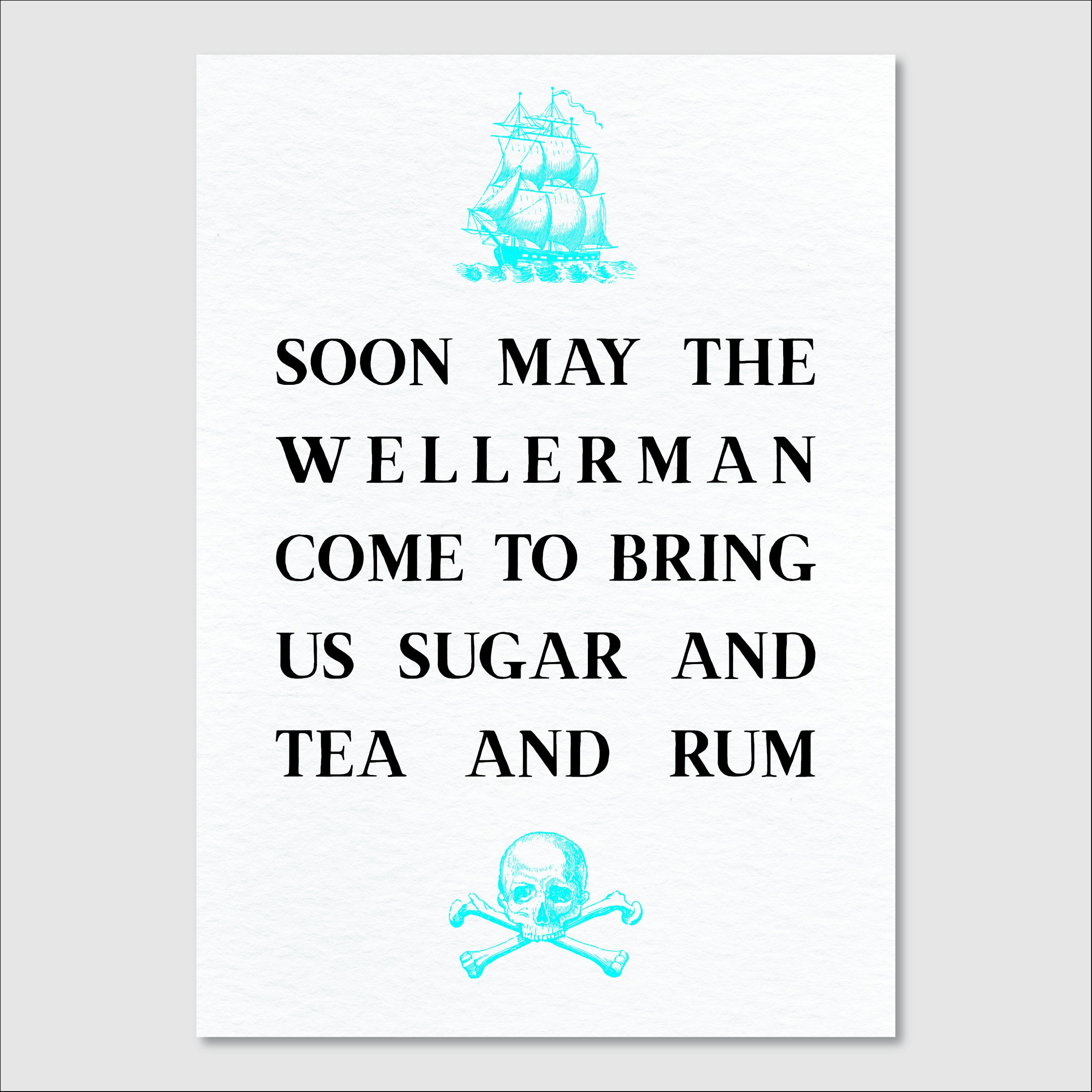 Wellerman Art Print A4 A5 - Etsy