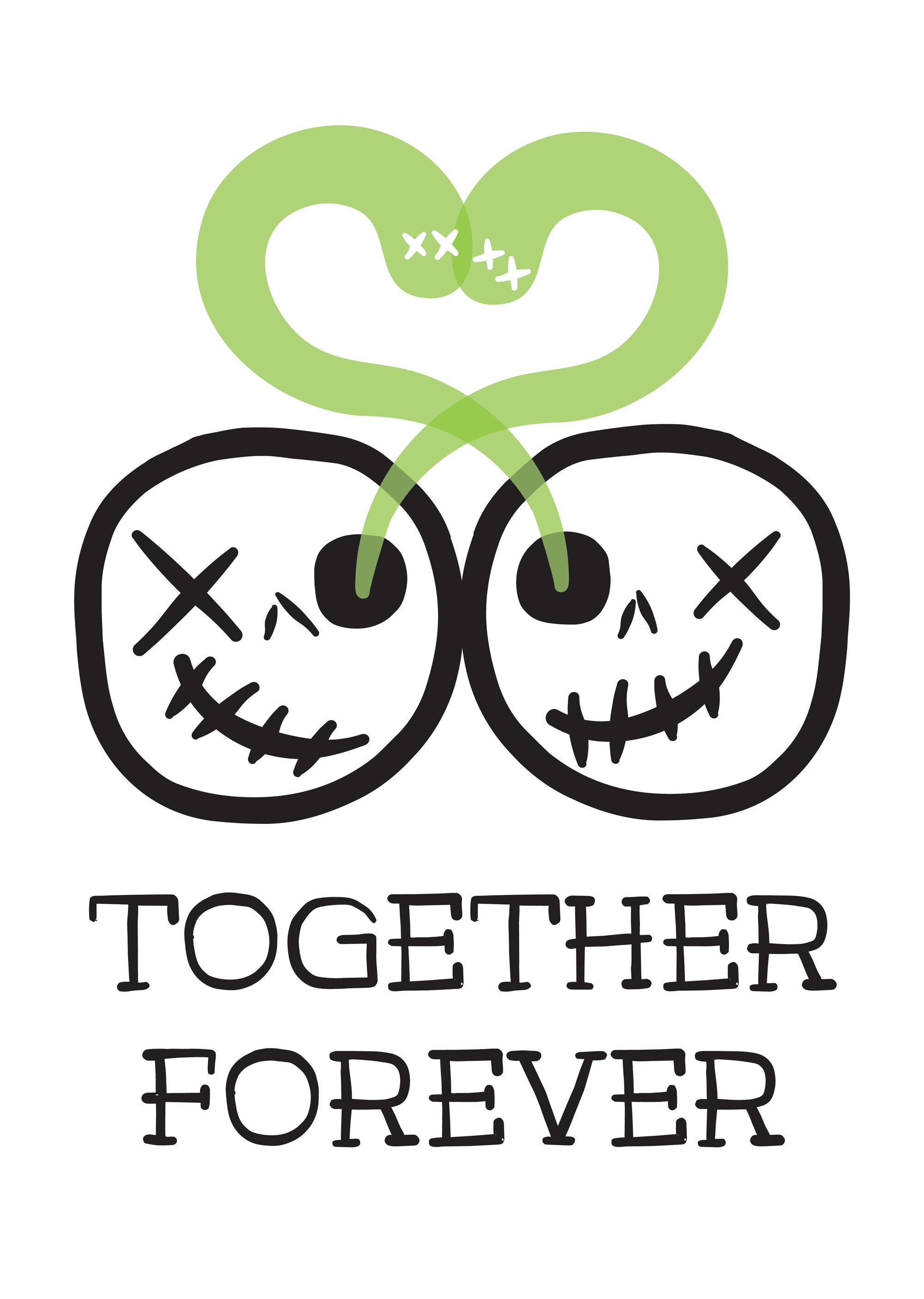 Together Forever Art Print A3 A4 A5 - Etsy UK