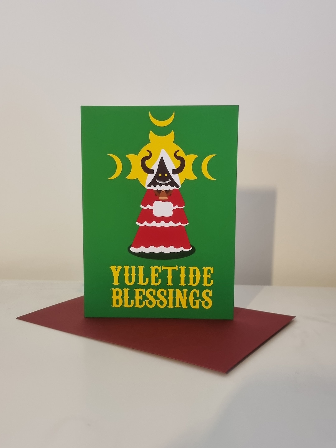 Yuletide Blessings | A6 Greetings Card With Envelope | Krampus - Etsy