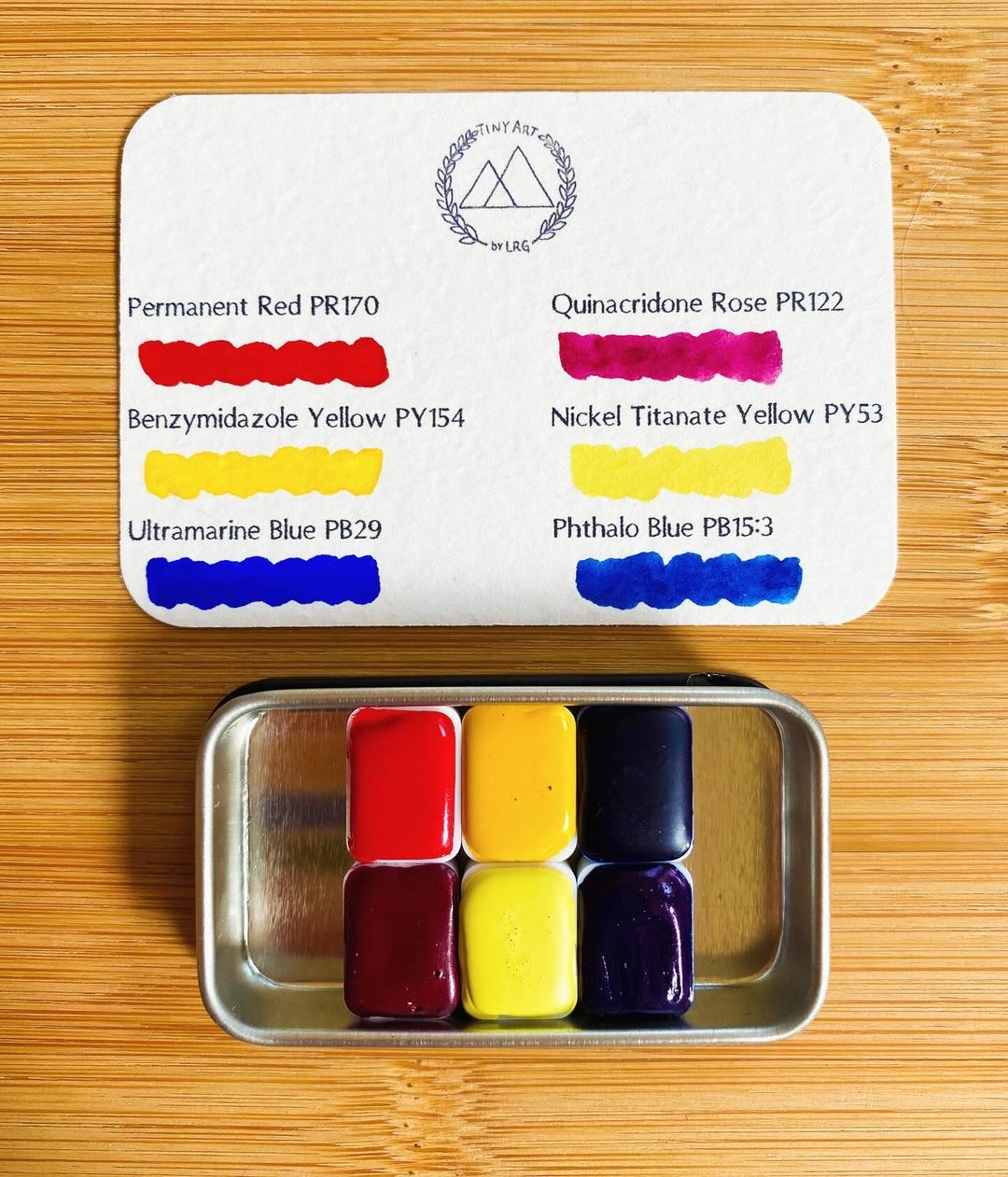 Handmade Tiny Primary Sketcher Watercolor Set | Handmade Watercolors ...