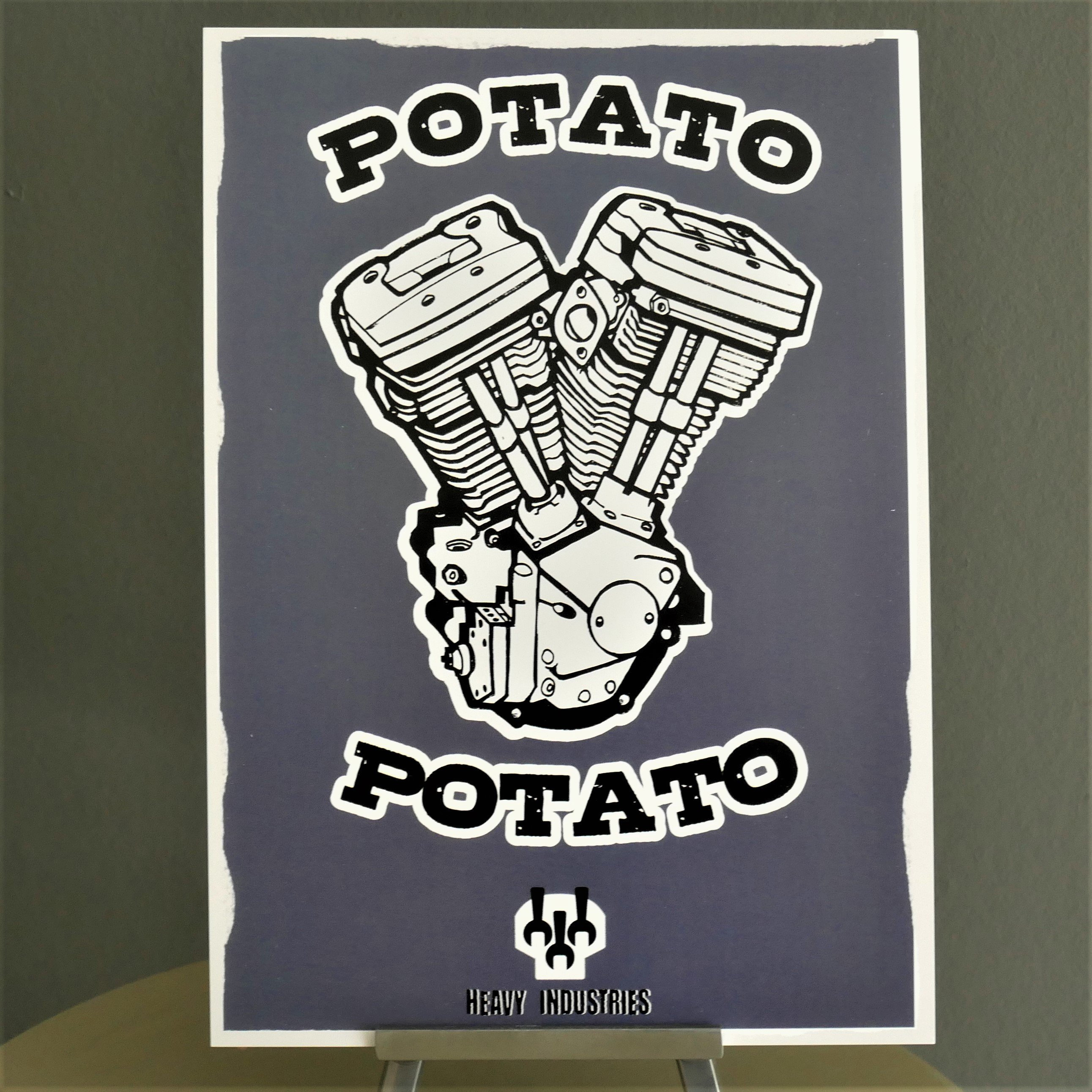 A4 Poster - Harley Evolution Engine Drawing - Etsy