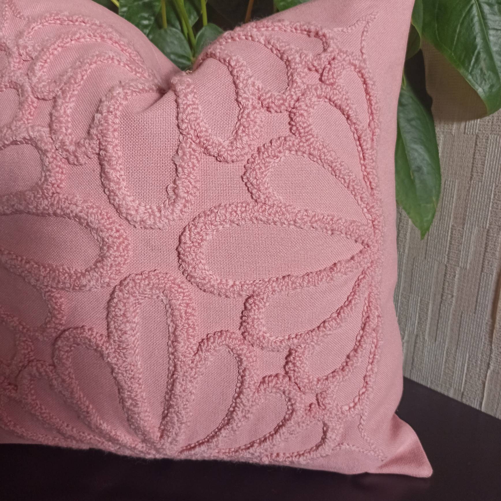 Blush Pink Punch Needle Pillow Geometric Design Pillow Case - Etsy