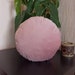 Blush Pink Round Pillow Case, Circle Pink Throw Pillow Cover, Pink Sofa ...