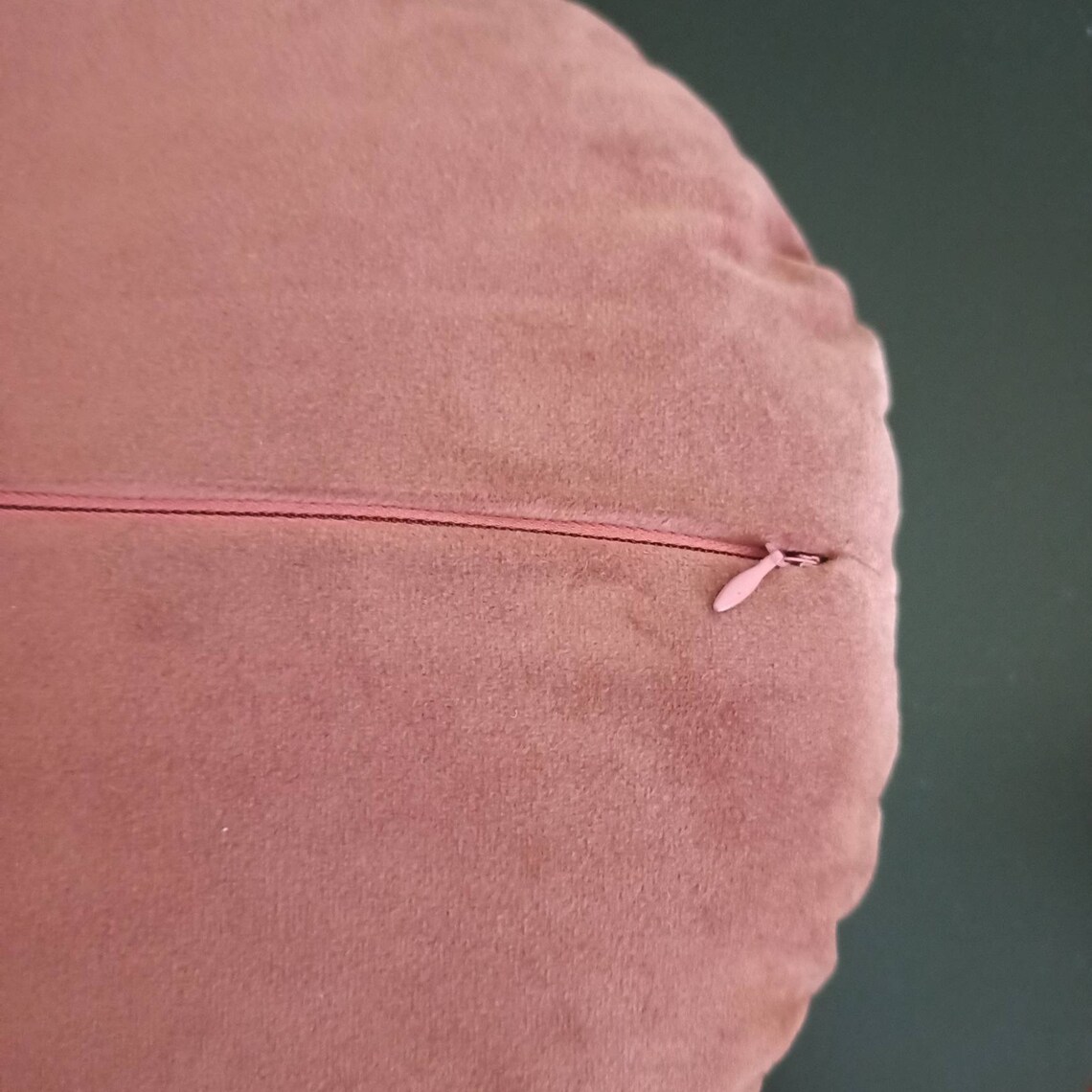 Blush Pink Round Pillow Case Circle Pillow Cover Dusty Pink - Etsy