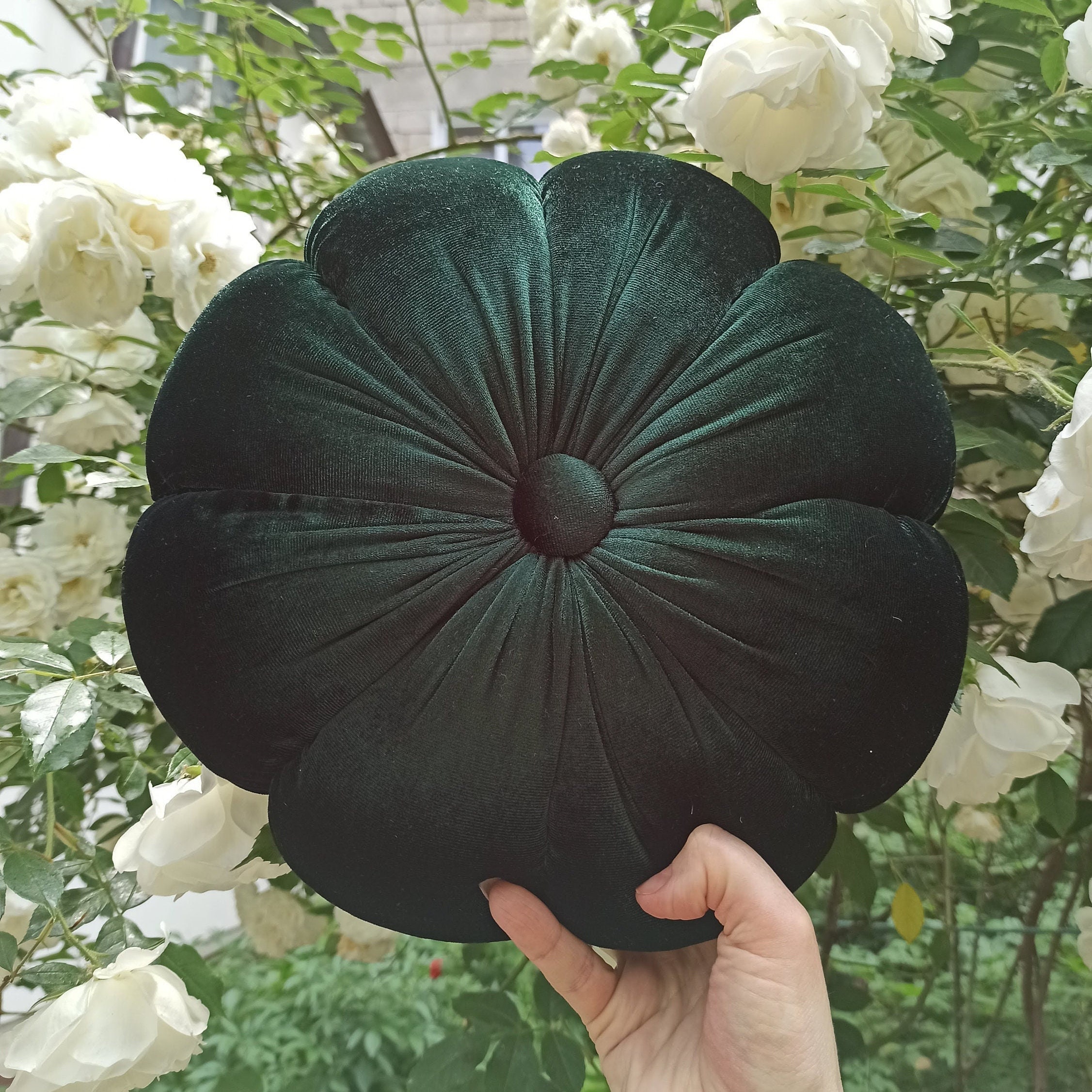 Emerald Green Round Pillow Circle Pillow Round Cushion - Etsy