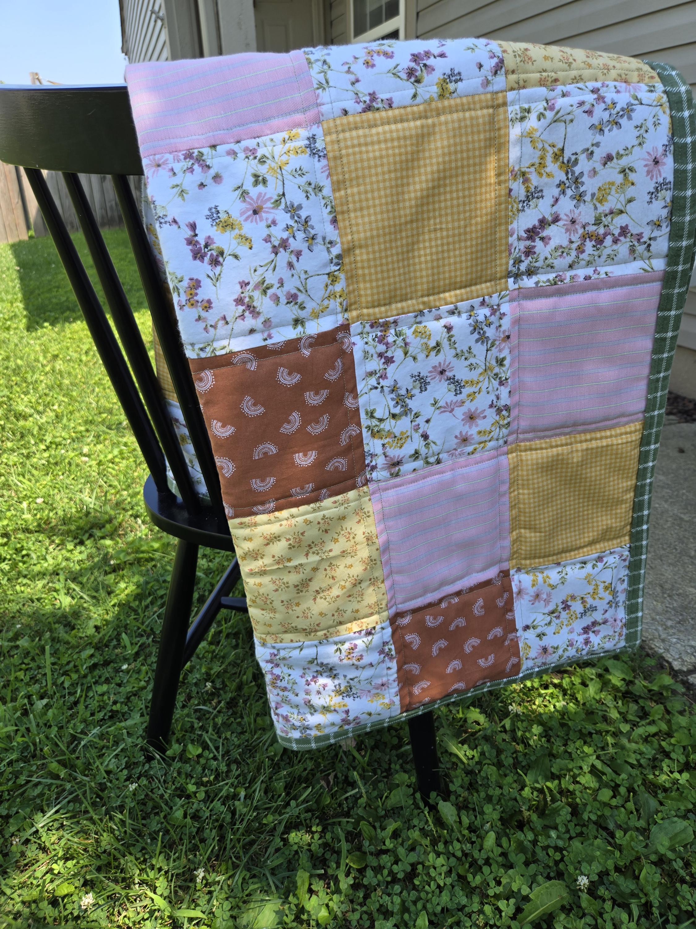 Cottagecore Baby Quilts Patchwork Baby Quilt Neutral Baby Girl Quilt ...