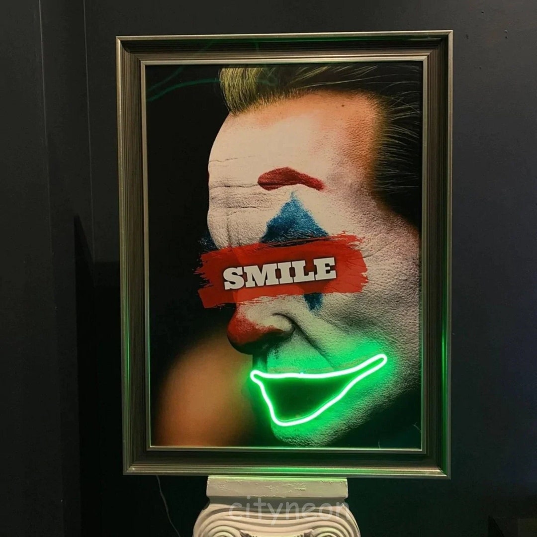 Superhero Portrait: Custom LED Neon Sign Art on Canvas - Etsy