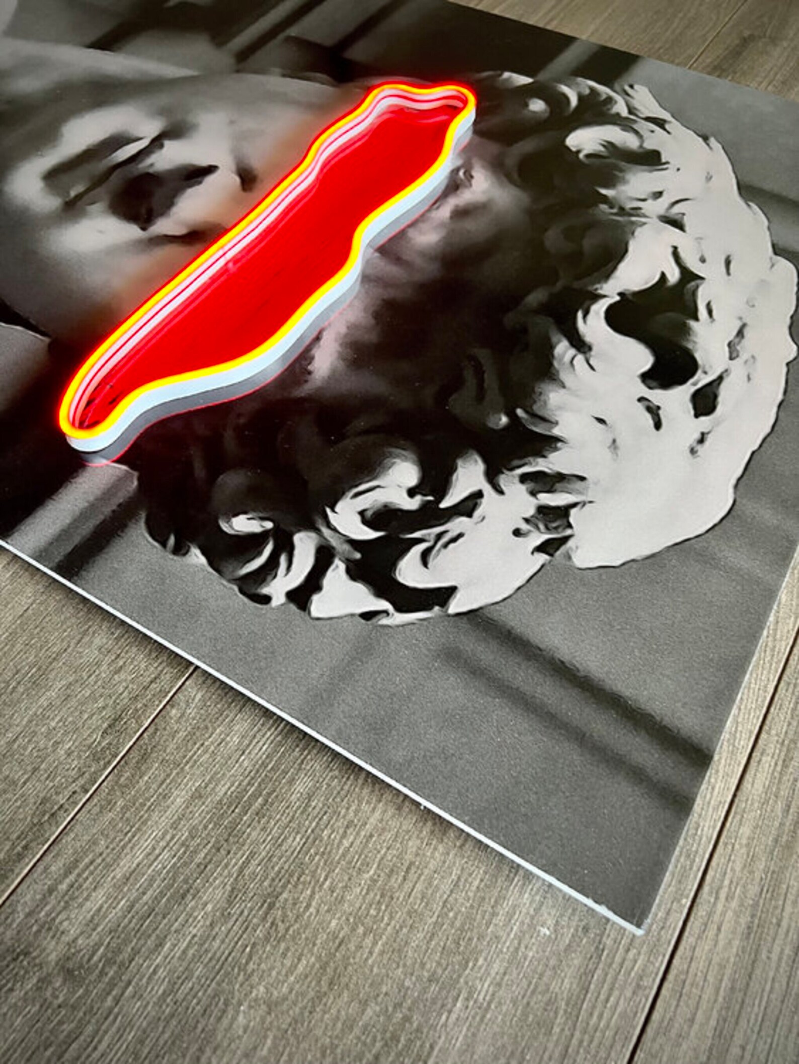 David Neon Sign: Michelangelo Statue Art, Modern Minimalist Decor - Etsy