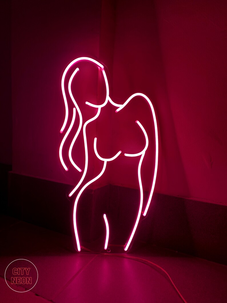 Woman Body Led Neon Sign Sexy Lady Neon Sign Etsy
