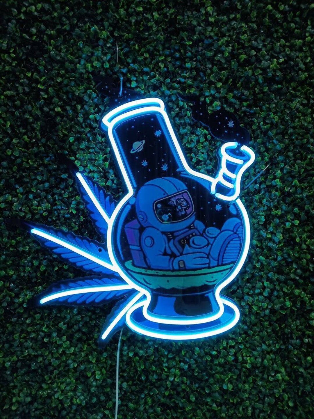 LED Smoke Neon Sign: Hippie Home & Dispensary Decor - Etsy