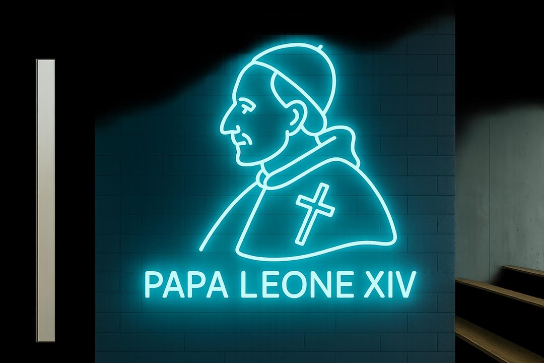 Pope Leo Neon Sign: Catholic Church Decor, Religious Gift - Etsy
