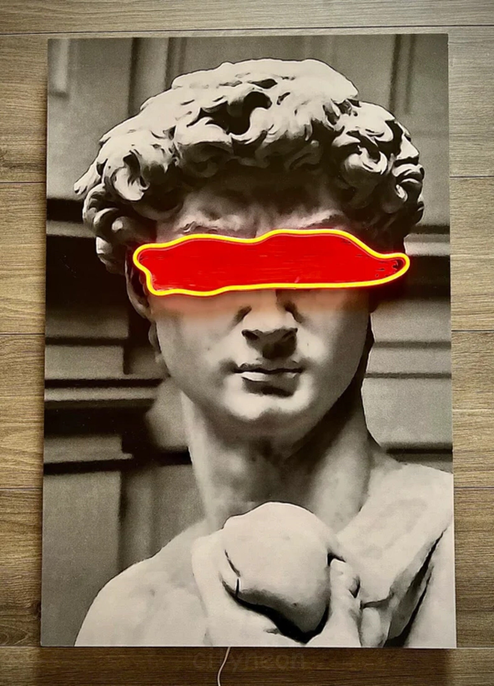 David Neon Sign: Michelangelo Statue Art, Modern Minimalist Decor - Etsy
