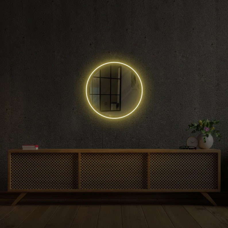 Circle Selfie Mirror Vanity Mirror Bathroom Mirror Led - Etsy