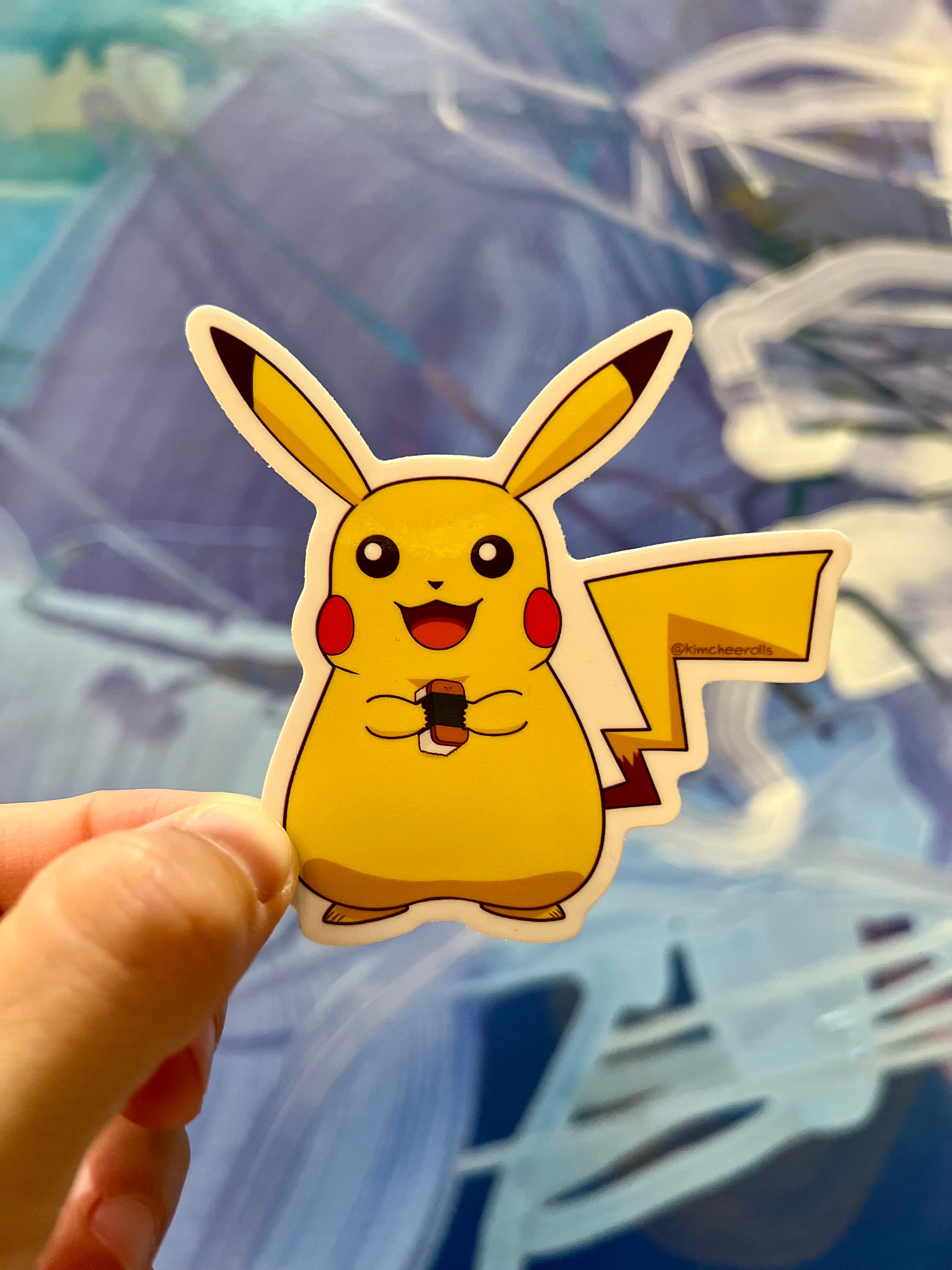 Chonkachu With Musubi Sticker - Etsy