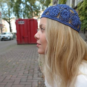 Crochet Glittery Rope Mesh Hat, All Color Skull Cap, Netted Mesh Beanie ...