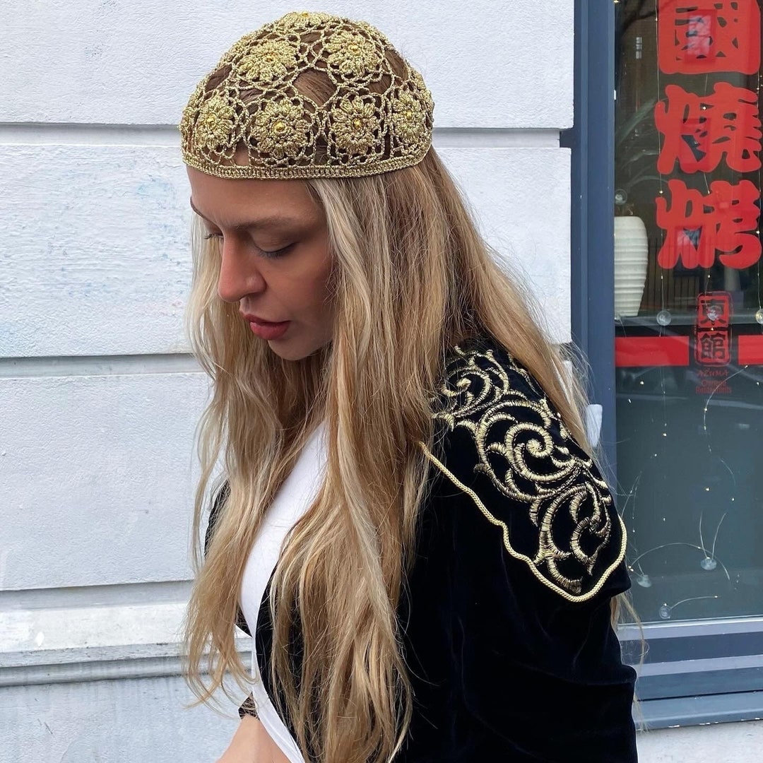 Crochet Glittery Rope Mesh Hat, All Color Skull Cap, Netted Mesh Beanie ...