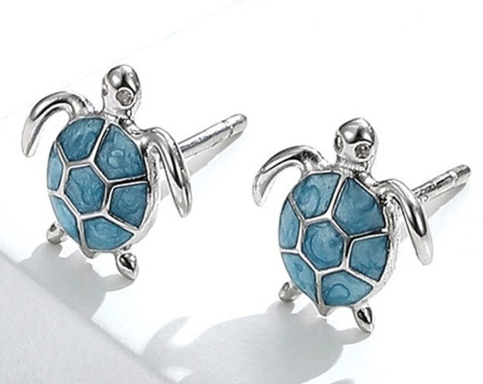 Tiny Sterling Silver Turtle Stud Earrings, Turtle Studs, Tiny Studs, Small Studs, Silver Studs ...