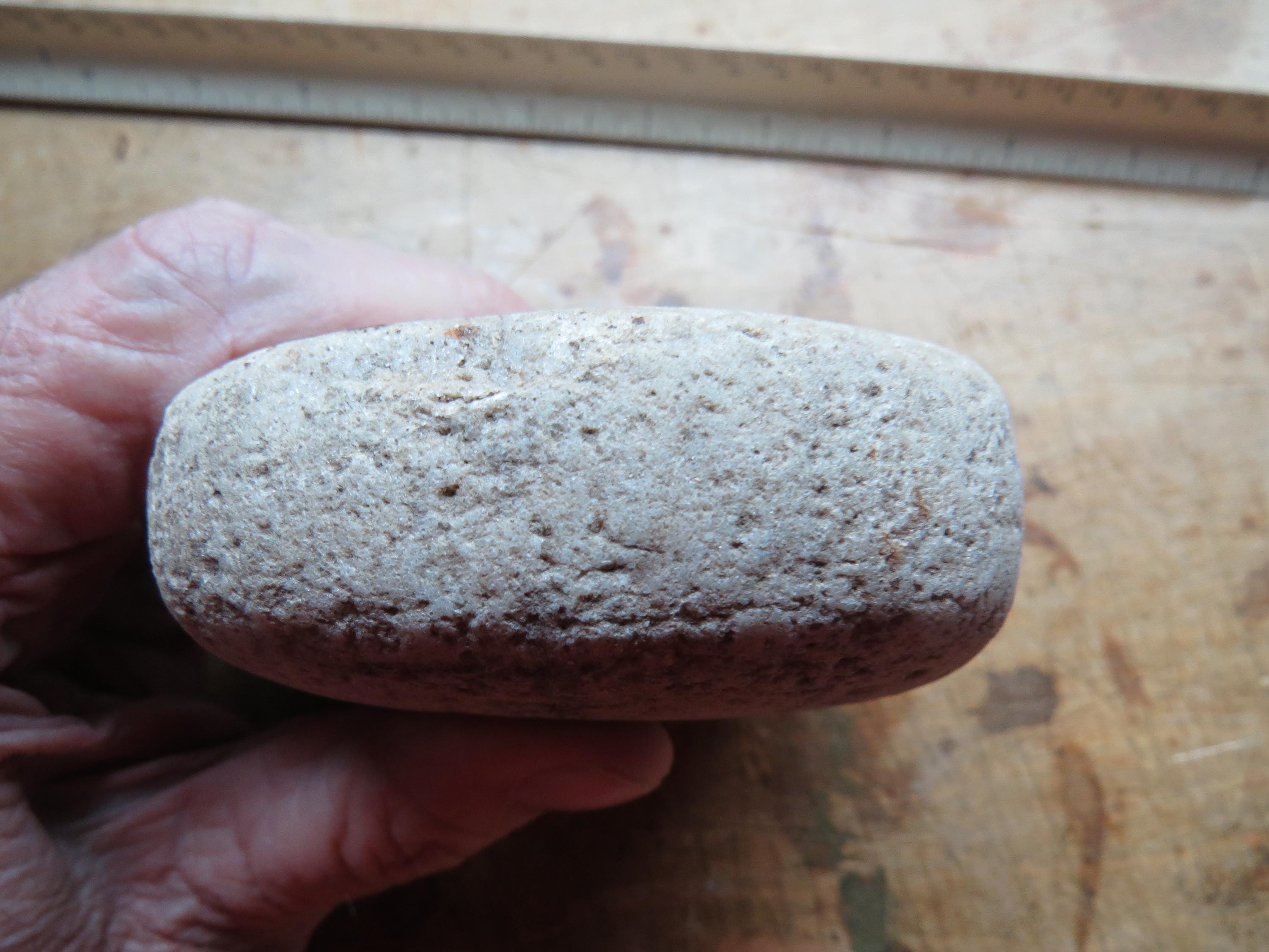 Plains Indians NATIVE AMERICAN INDIAN Carved Stone Artifact Grinding ...