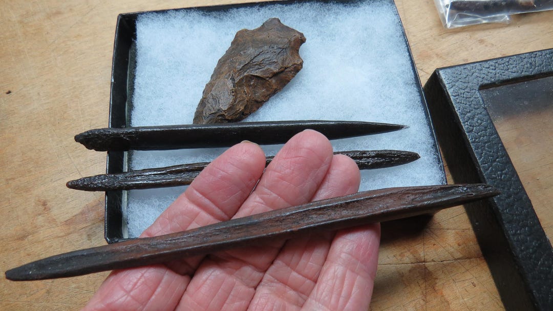 AMERICAN Indian Artifact From a Cave Bone Tool AWL RARE ,one Piece Part ...