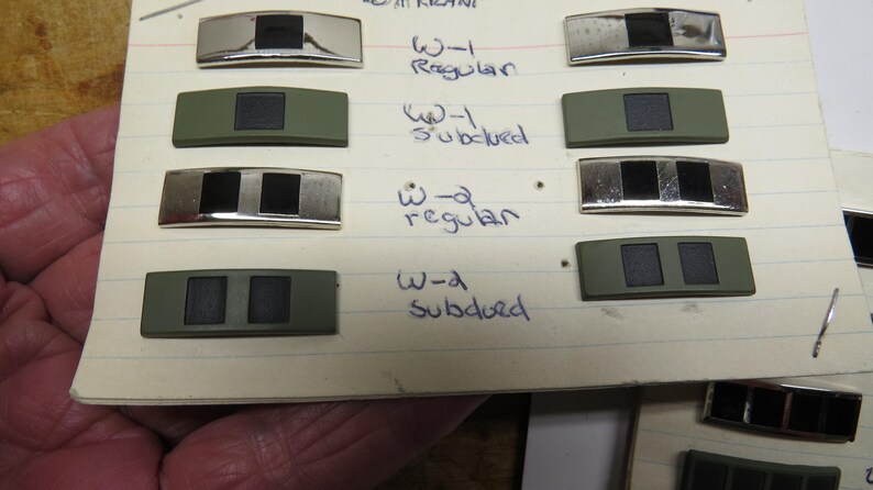 Authentic US Army Chief Warrant Officer 4 Sets CWO Rank W-1-2-3-4 ...