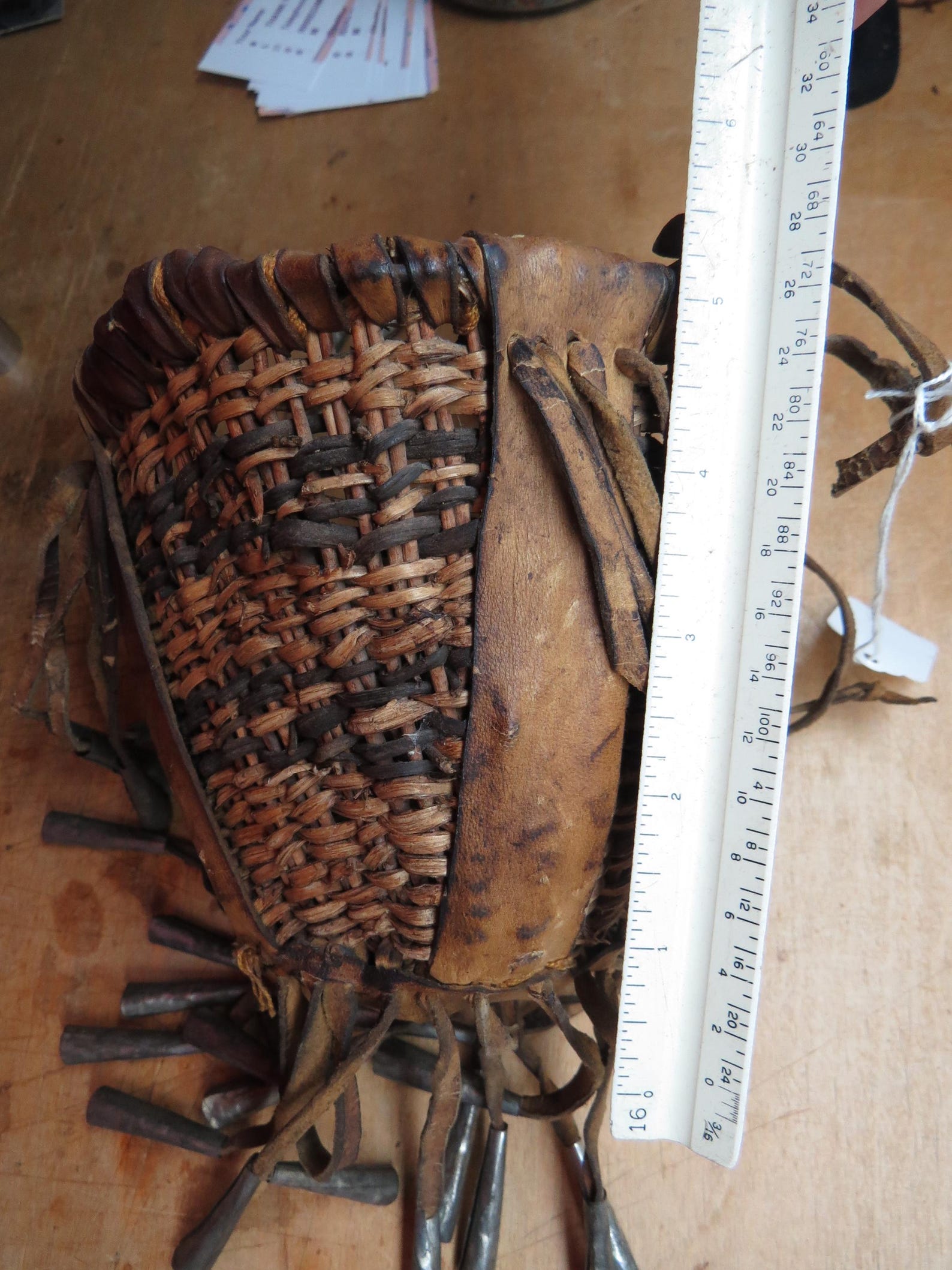 ANTIQUE Native American INDIAN San Carlos APACHE Small Burden Basket ...