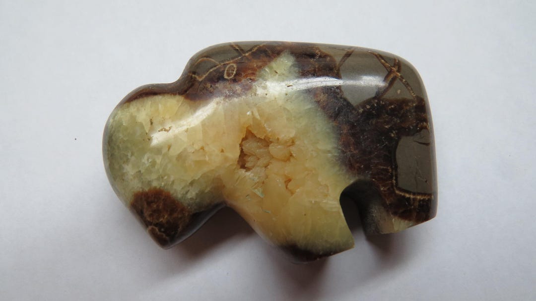 Septarian Nodule Bison Stone Bison Carving Crystals - Etsy