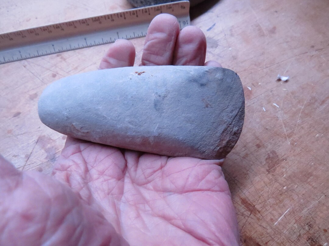 Plains Indians NATIVE AMERICAN INDIAN Small Stone Celt Tool as Found ...