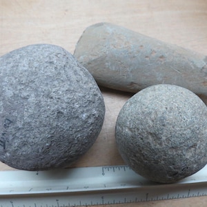 Plains Indians NATIVE AMERICAN INDIAN Game Stones and Small Celt as ...