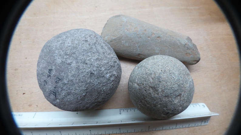 Plains Indians NATIVE AMERICAN INDIAN Game Stones and Small Celt as ...