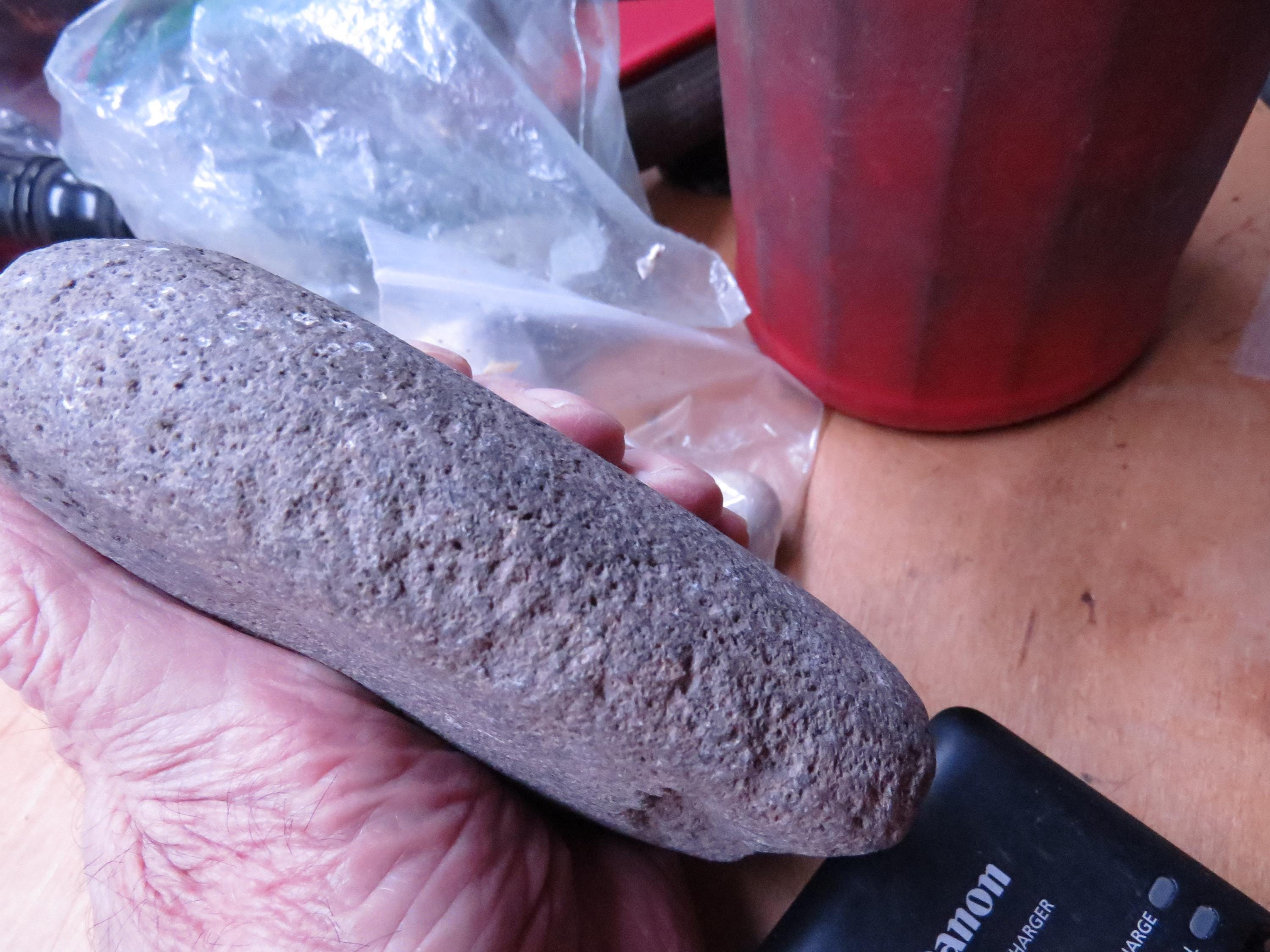 Plains Indians NATIVE AMERICAN INDIAN Carved Stone Artifact Grinding ...