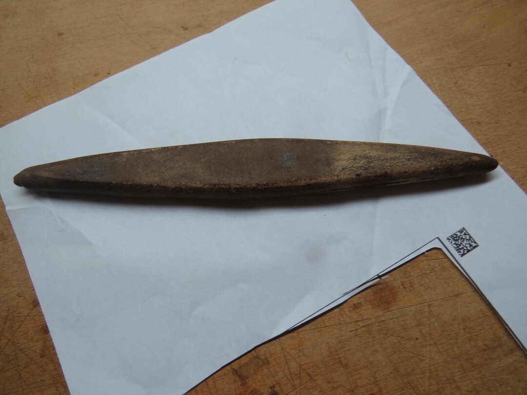 Rare ARTIFACT American Indian Primitive Plummet Stone 9" LONG - Etsy