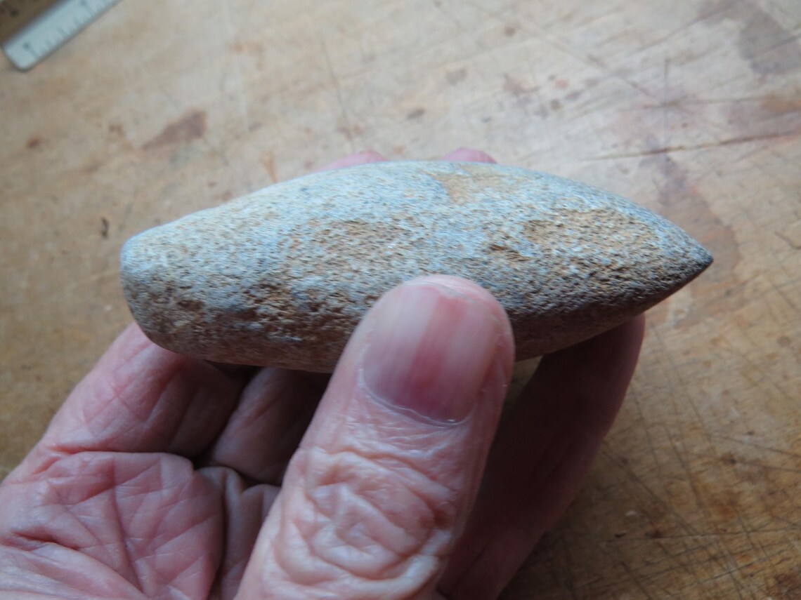 Plains Indians NATIVE AMERICAN INDIAN Small Stone Celt Tool as Found ...