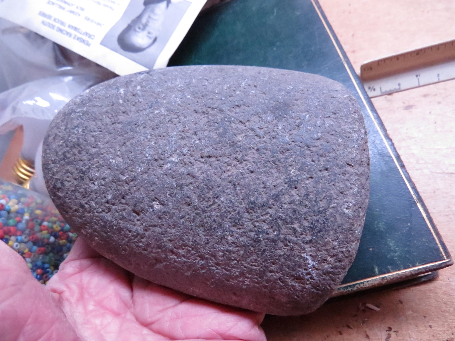 Plains Indians NATIVE AMERICAN INDIAN Carved Stone Artifact Grinding ...