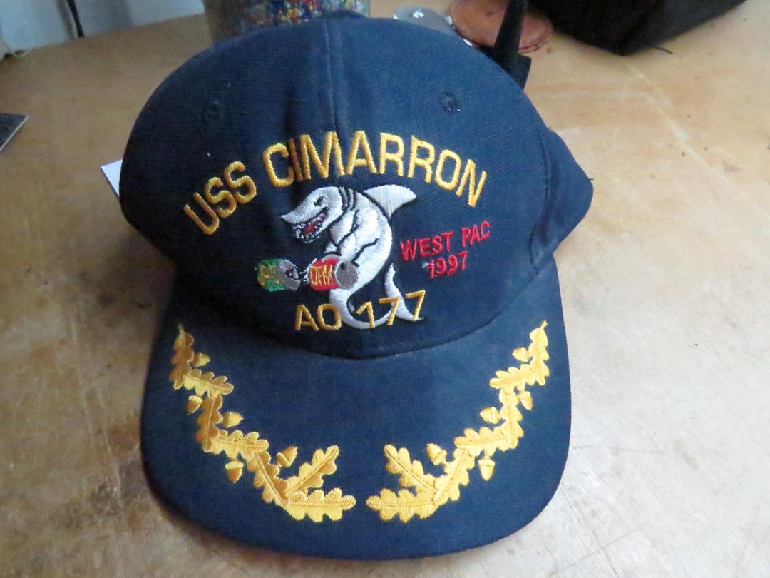 USS Cimarron (ao-177) Officers West Pac 1997 Hat VIP Made in the USA ...