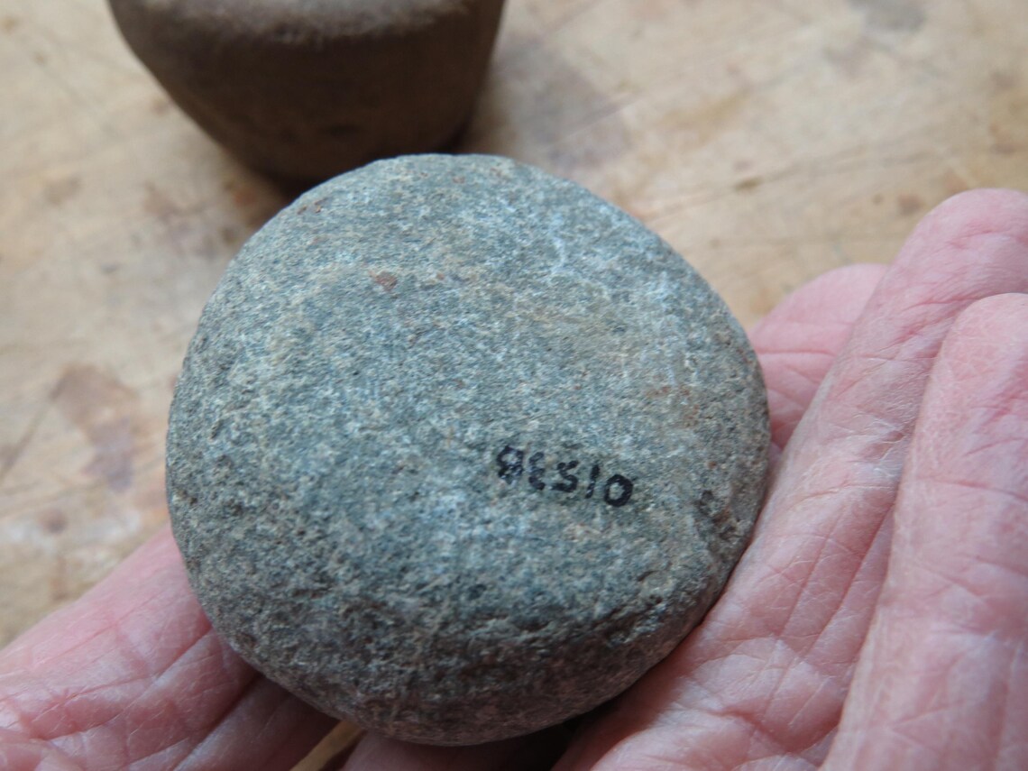 Plains Indian AMERICAN INDIAN Discoidal Stone Artifact Small Game ...