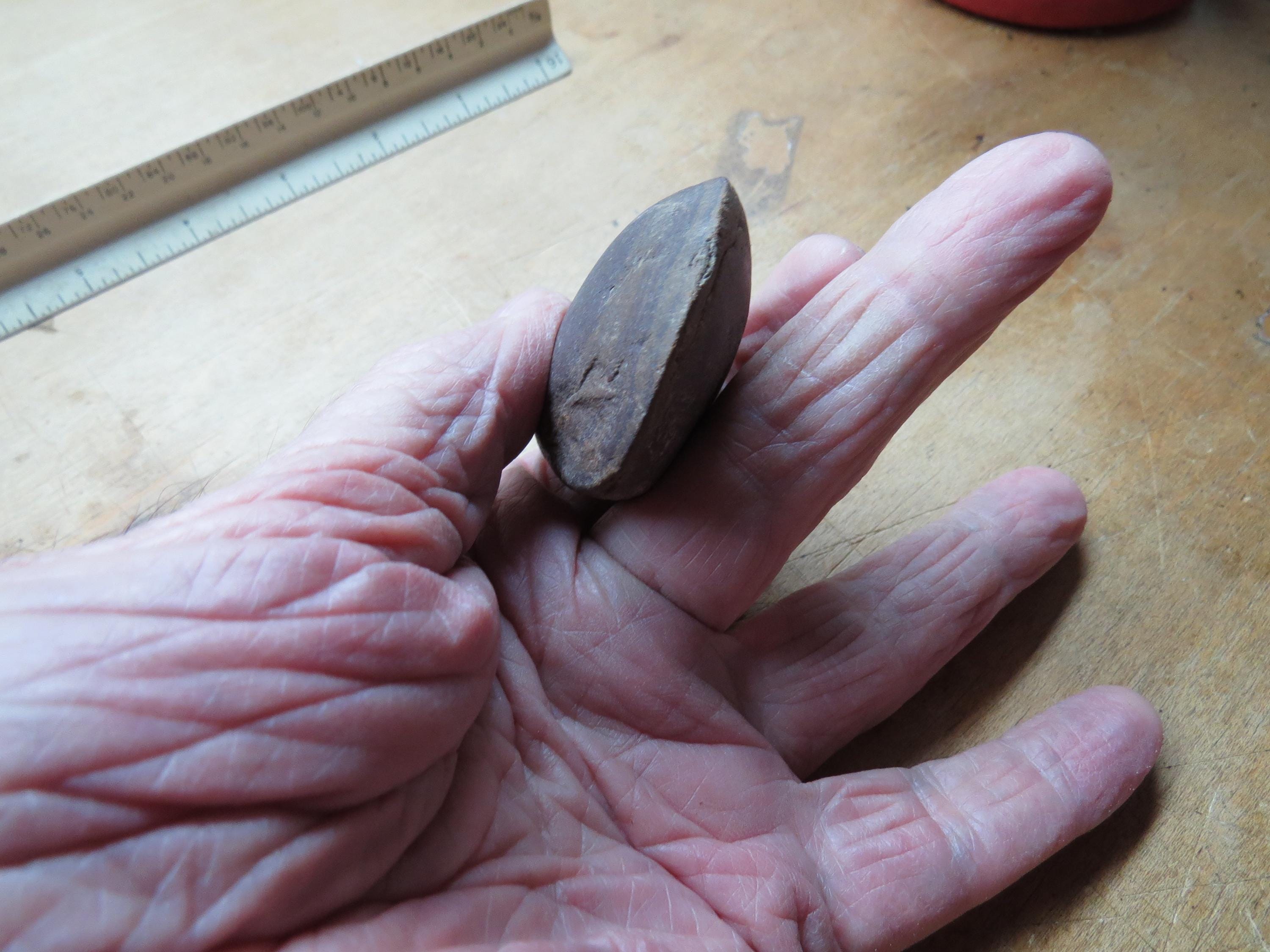 Plains Indians NATIVE AMERICAN INDIAN Small Celt Tool as Found Artifact ...
