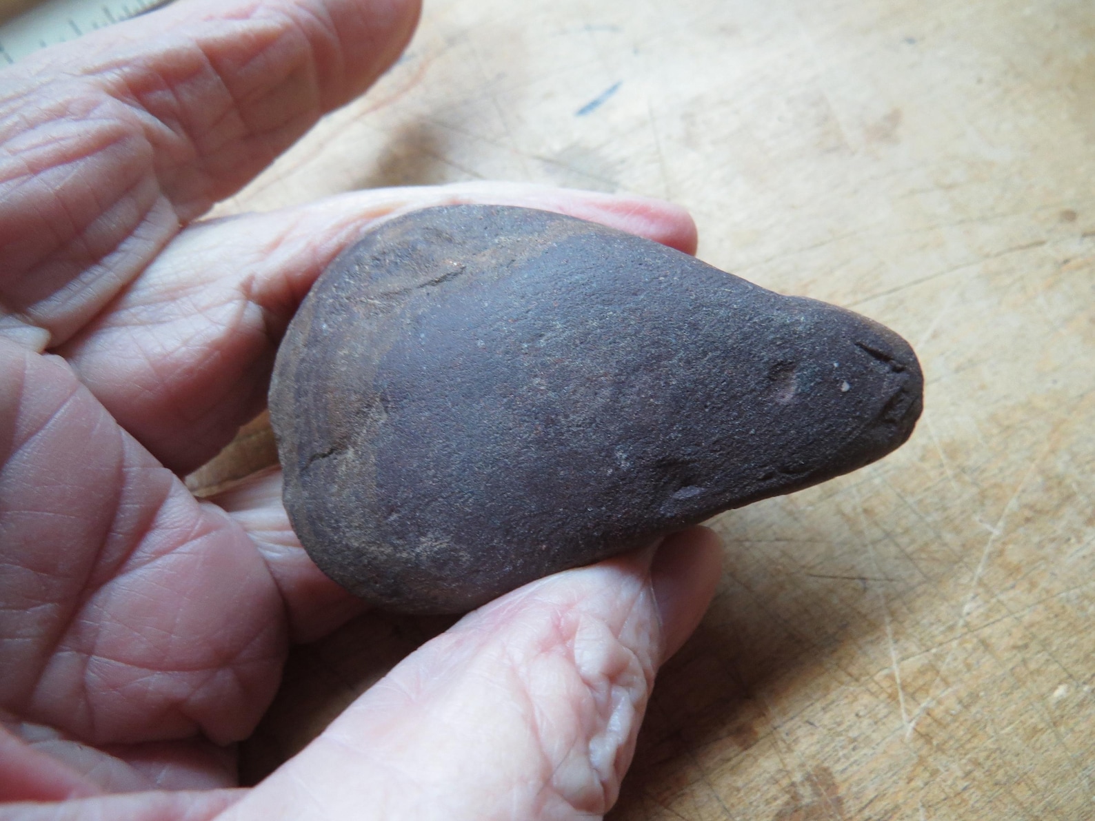 Plains Indians NATIVE AMERICAN INDIAN Small Celt Tool as Found Artifact ...