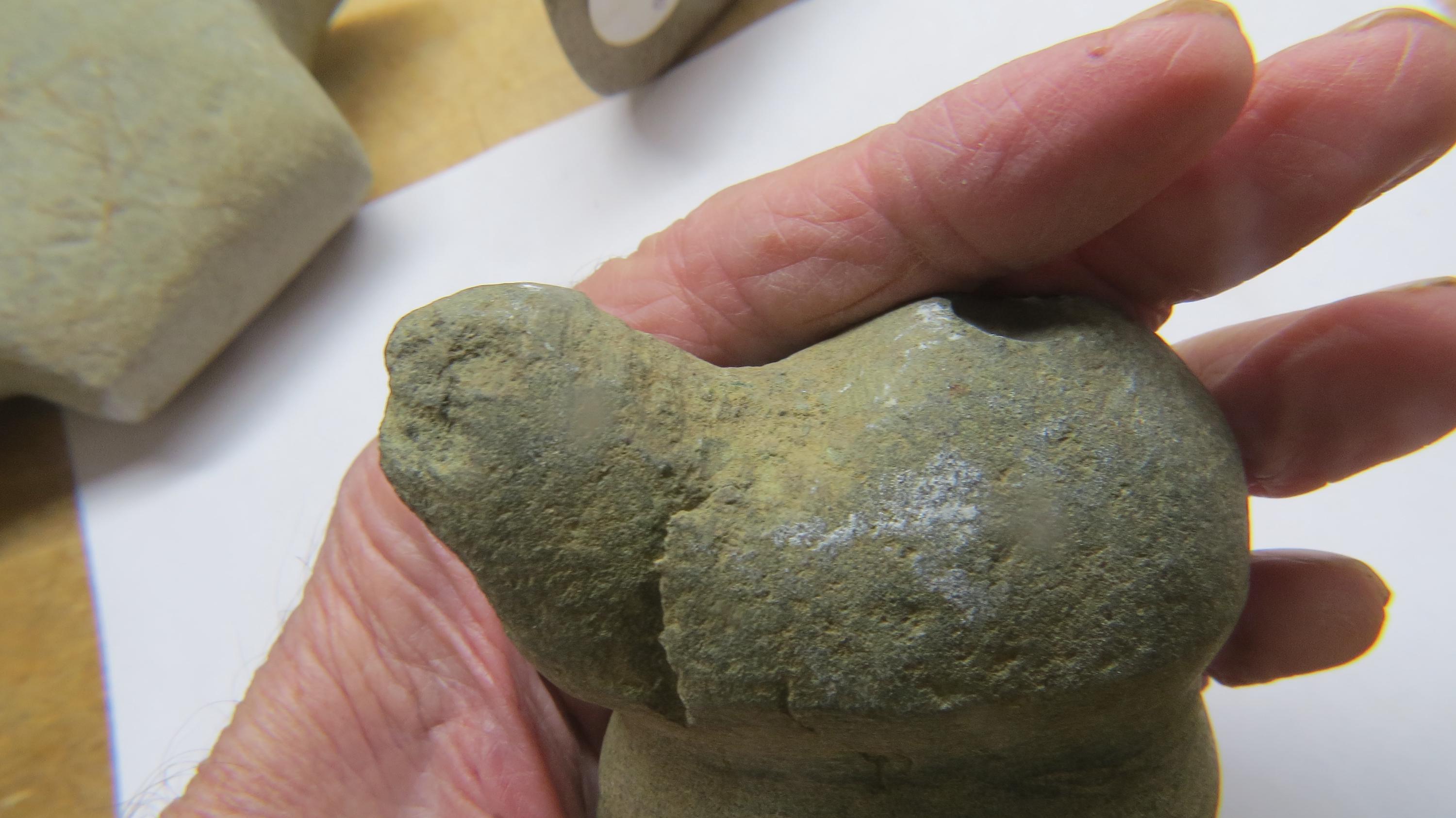 Plains Indians NATIVE AMERICAN INDIAN Carved Stone Artifact Bird Head ...