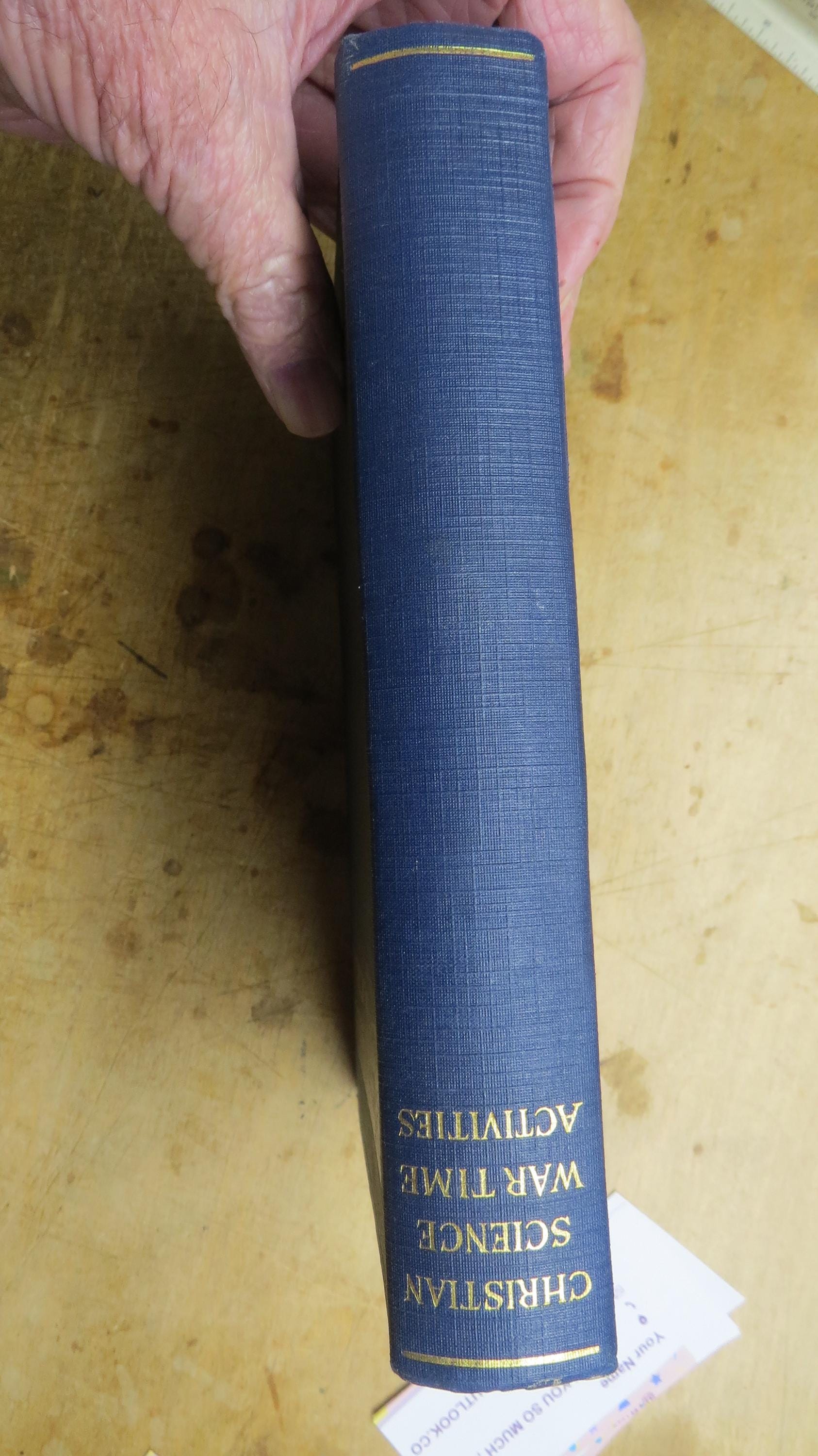 Christian Science War Time Activities -1922 - WW1 First Edition Mary ...
