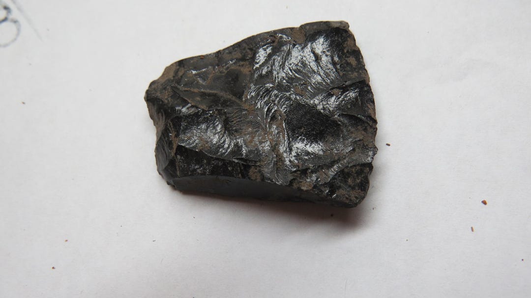 AMERICAN Indian Stone Artifact Tool Knife Blade Hide Scraper Obsidian ...