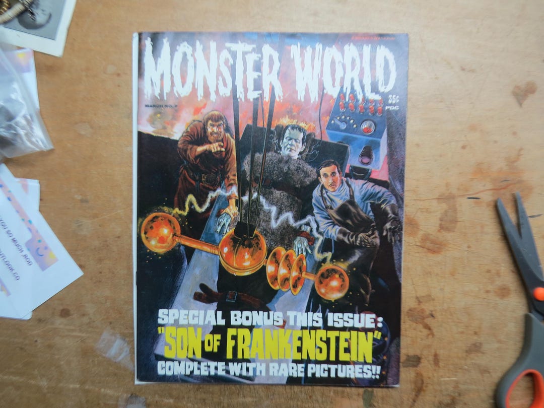 MONSTER WORLD Magazine #7 (famous Monsters of Filmland) March 1965 VF ...