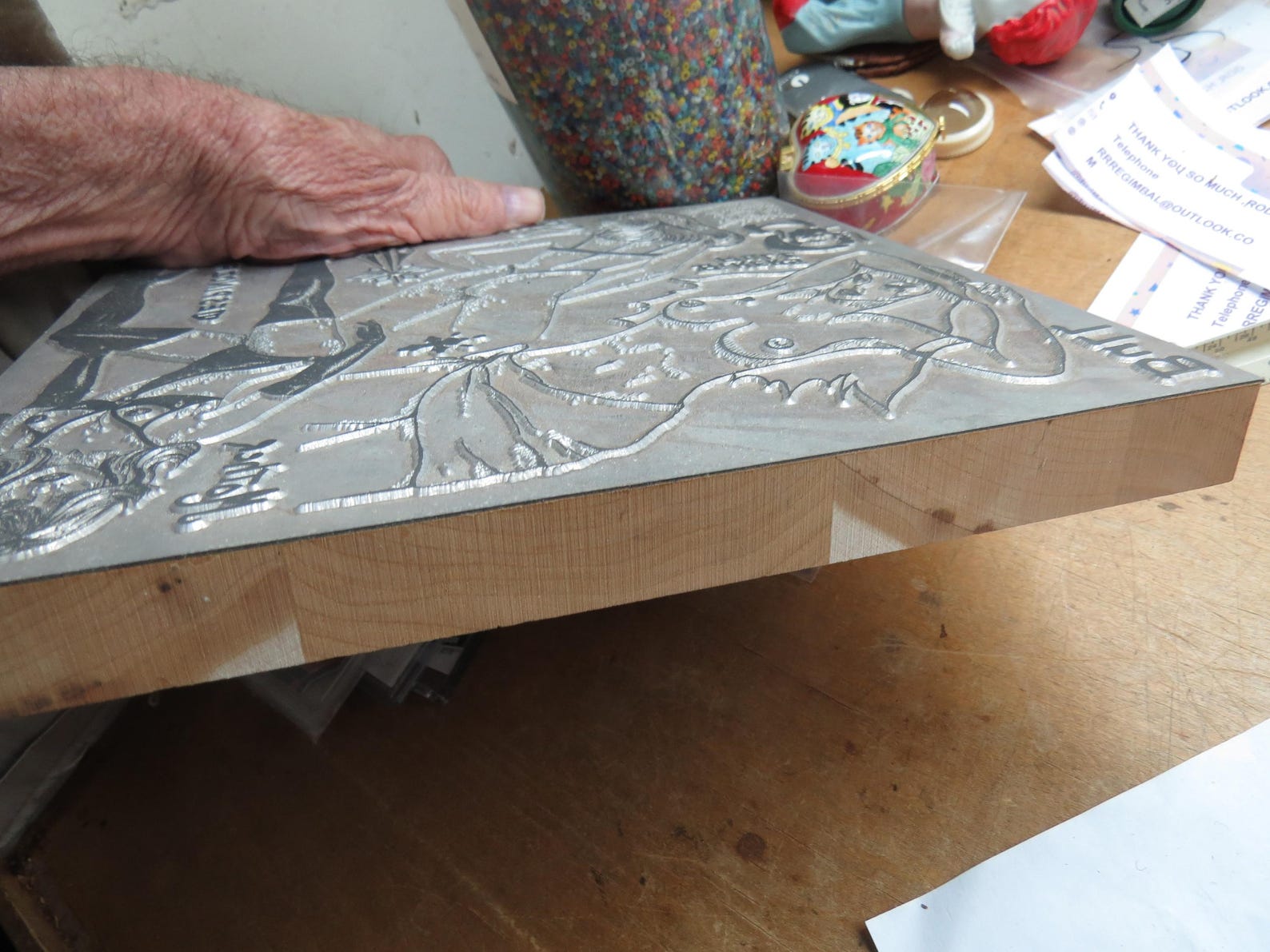 RARE Old School 1960s ALUMINUM Tattoo Mold , Tattoo Stencil Plate BIKER ...