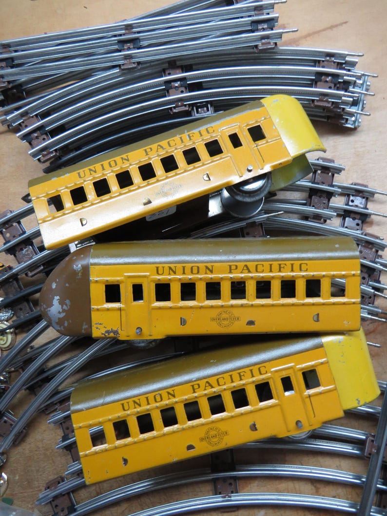 HAFNER Train M-10000 Union Pacific Overland Flyer Set , Very Nice With ...