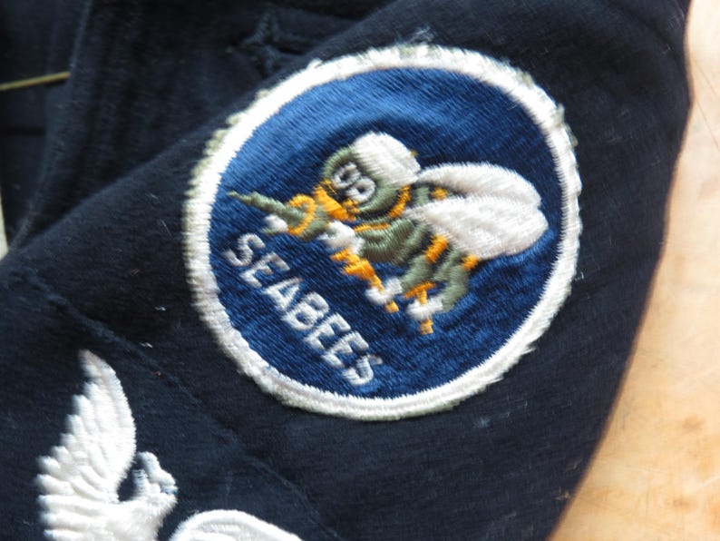 WW2 U.S Navy Jumper With SEABEE PATCH 3RD Class Petty Officer Near Mint - Etsy