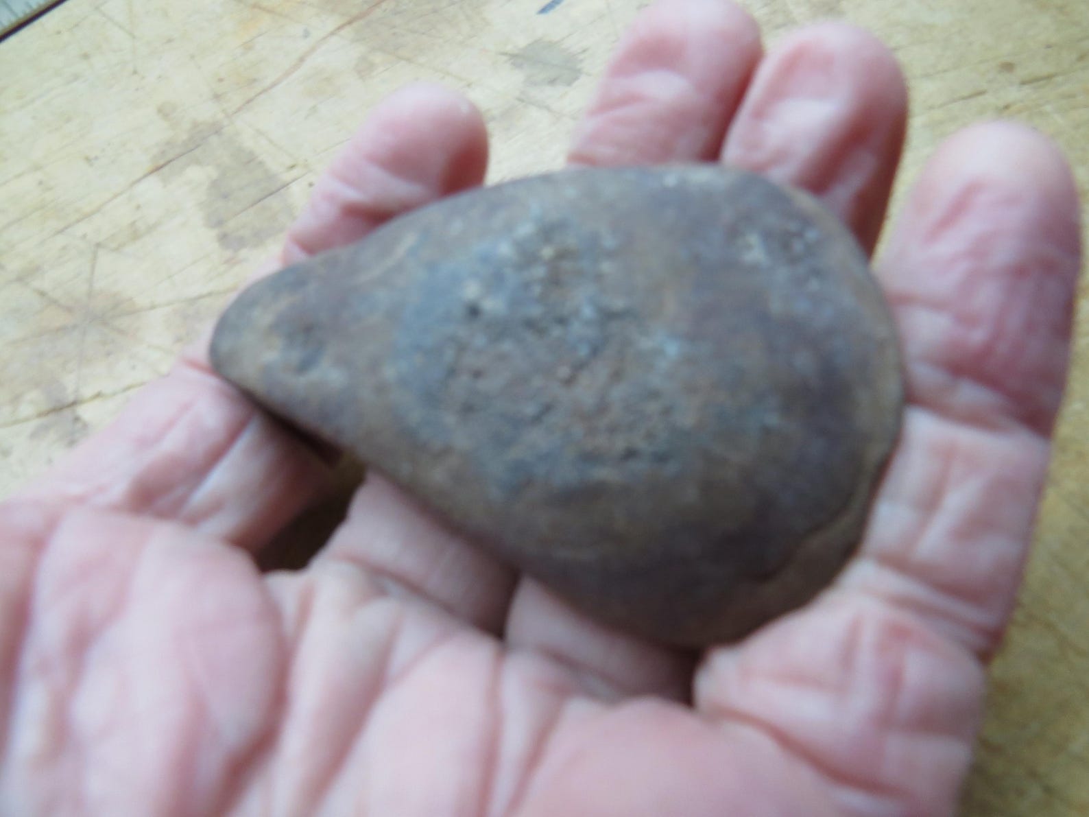 Plains Indians NATIVE AMERICAN INDIAN Small Celt Tool as Found Artifact ...