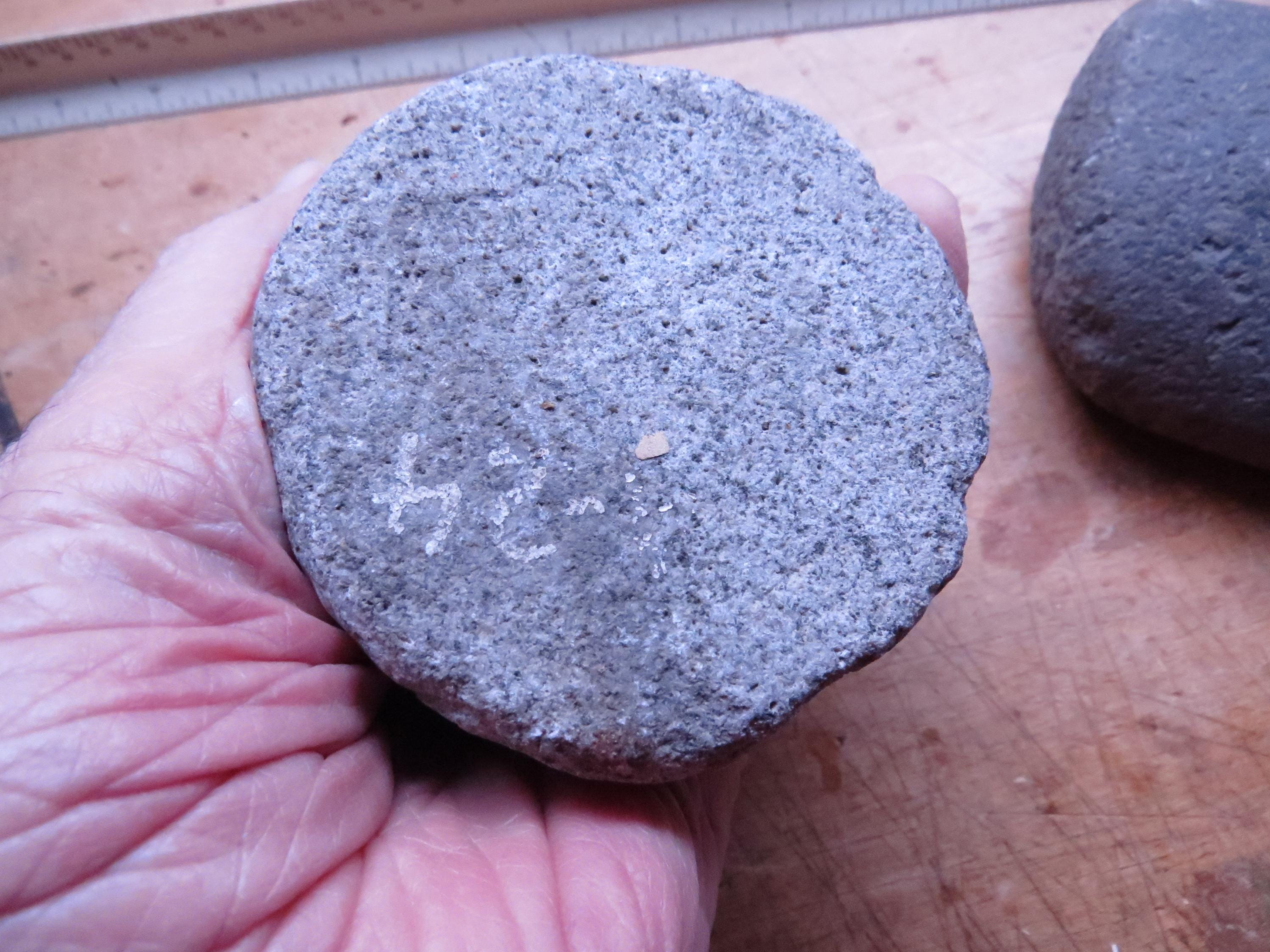 Plains Indians NATIVE AMERICAN INDIAN Carved Stone Artifact Grinding ...