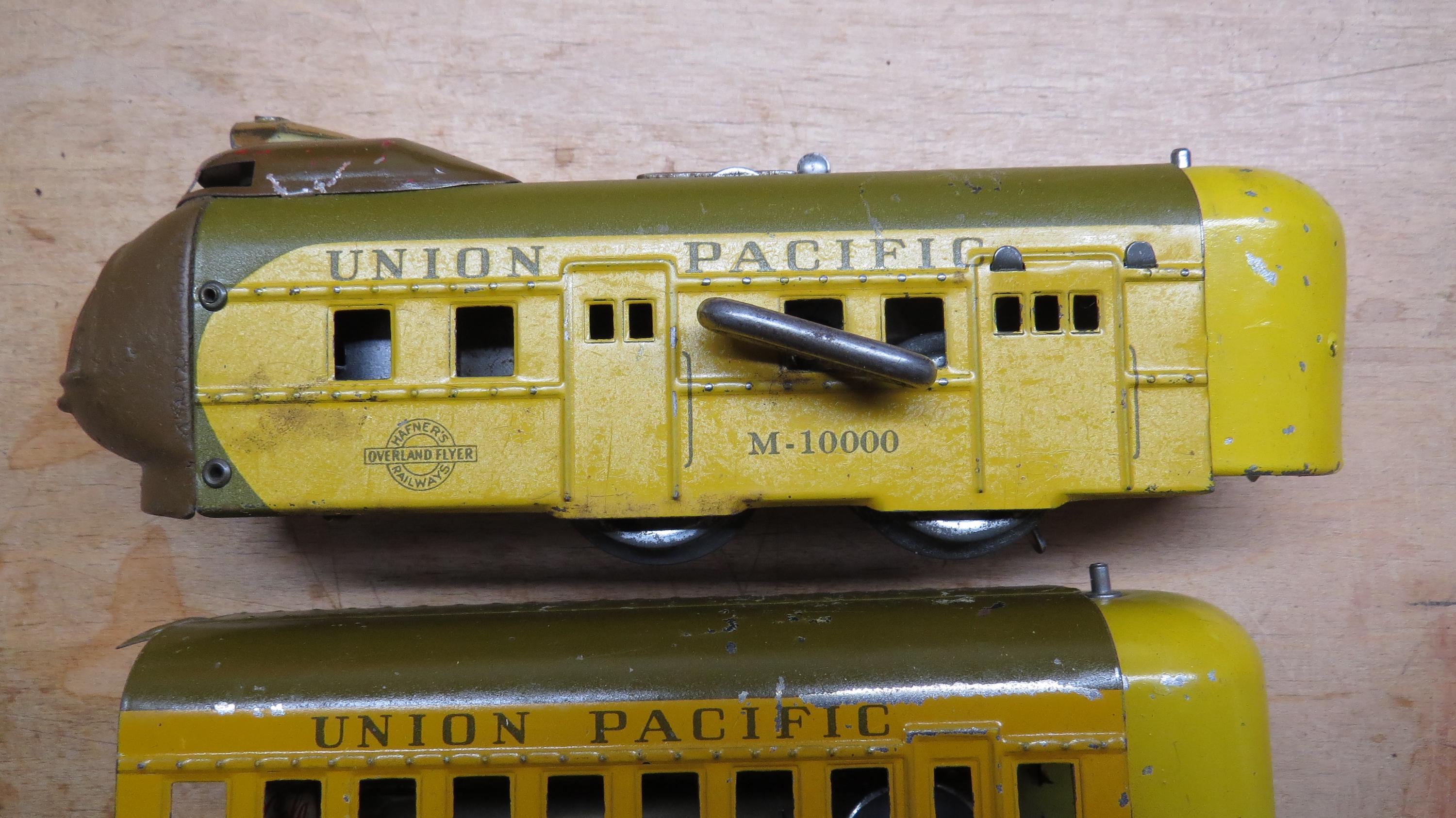 HAFNER Train M-10000 Union Pacific Overland Flyer Set , VERY NICE 1932 ...