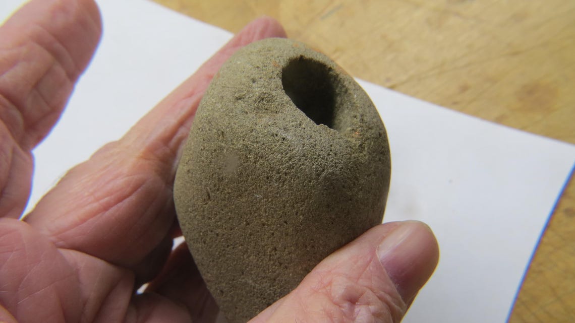 Plains Indians NATIVE AMERICAN INDIAN Carved Stone Artifact Looks Like ...